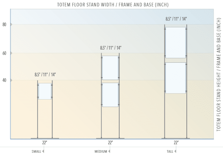 Totem Floor Display Stands | Customizable Displays w/Rod System