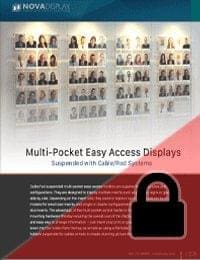 F2 Cable Rod Suspended Multi Pocket Easy Access Displays - Nova Display
