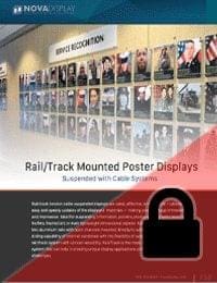 F5 Rail Track Mounted Poster Displays - Nova Display