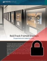 F5 Rail Track Suspended Framed Displays - Nova Display