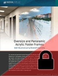 F6 Oversize and Panoramic Acrylic Poster Displays Mounted with ...