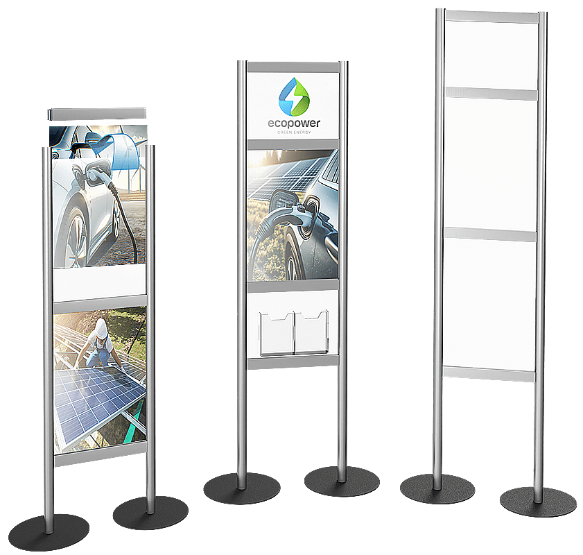Stack-On Floor Display Stands | Aluminum Modular Display Kits
