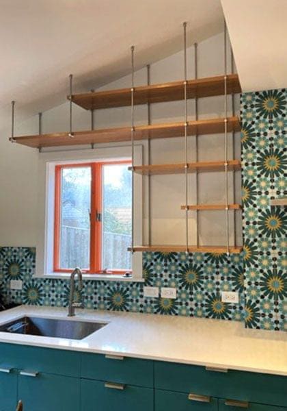 Hanging Shelves from Ceiling with 10mm Rod Suspension System