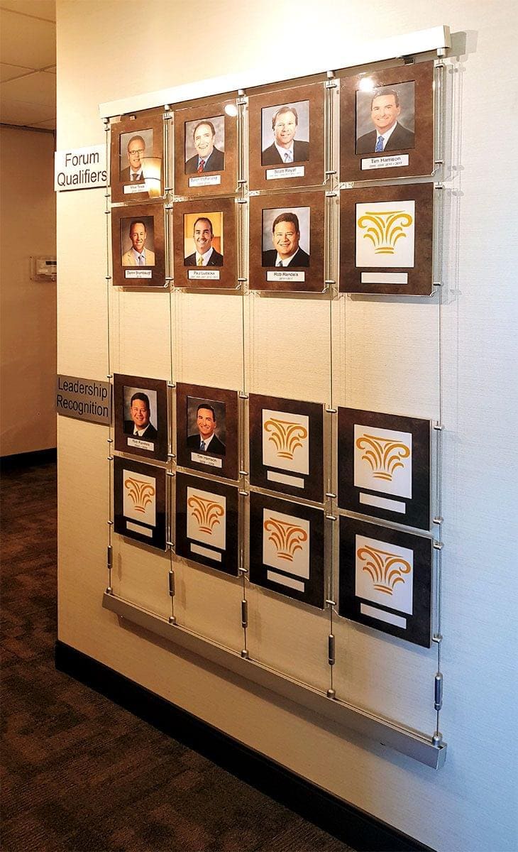 Recognition Wall Displays | Project Photo Gallery | Nova Display